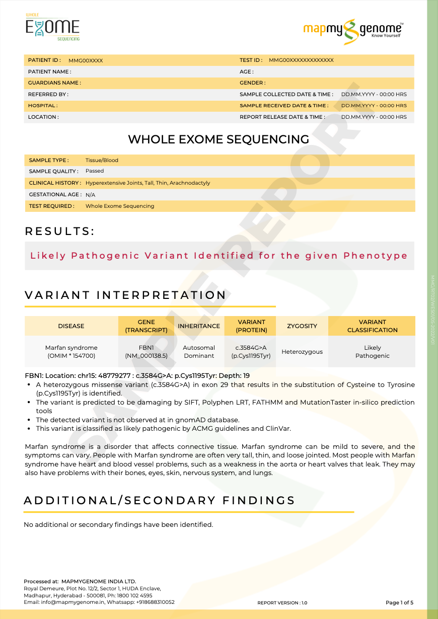 Whole Exome Sequencing Mapmygenome